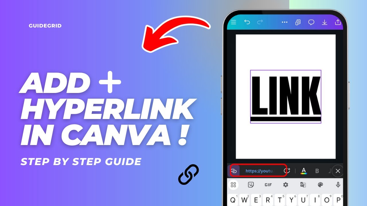 How To Add Hyperlink In Canva Mobile (Quick & Easy) - YouTube