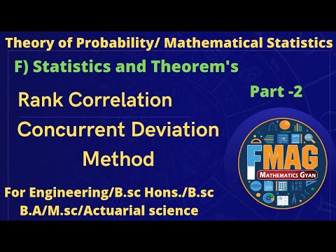 Theory of Probability | Linear Correlation | Rank and Concurrent ...