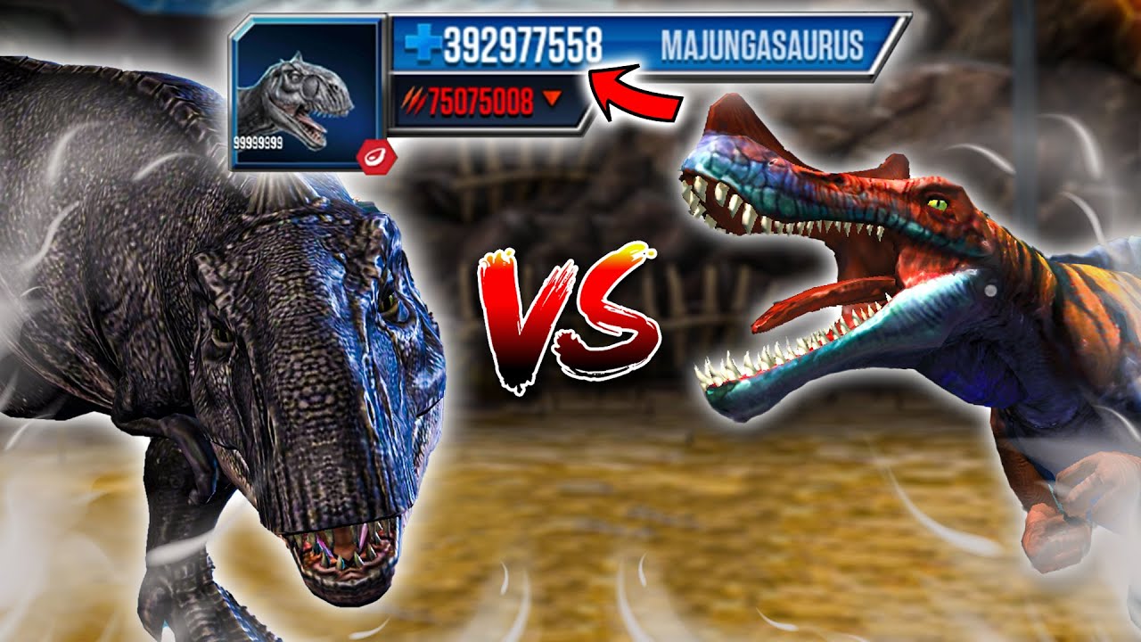 Majungasaurus Vs Irritator Level 999 Jurassic World The Game Youtube