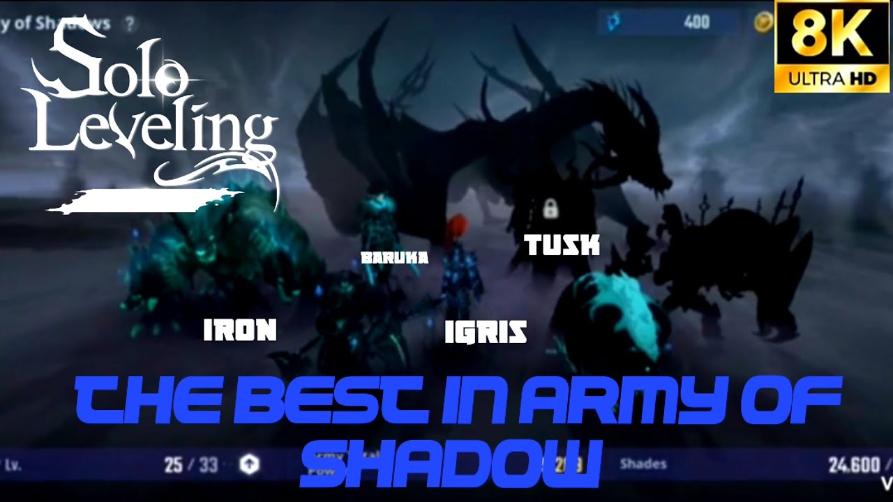 THE BEST IN ARMY OF SHADOW | ROYAL FOR SOLO LEVELING ARISE ...