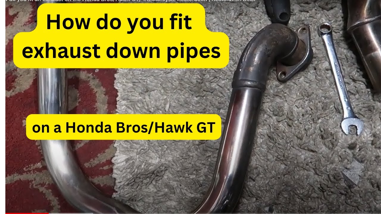 How do you fit an exhaust on the Honda Bros/Hawk GT/ #Motorcycle ...