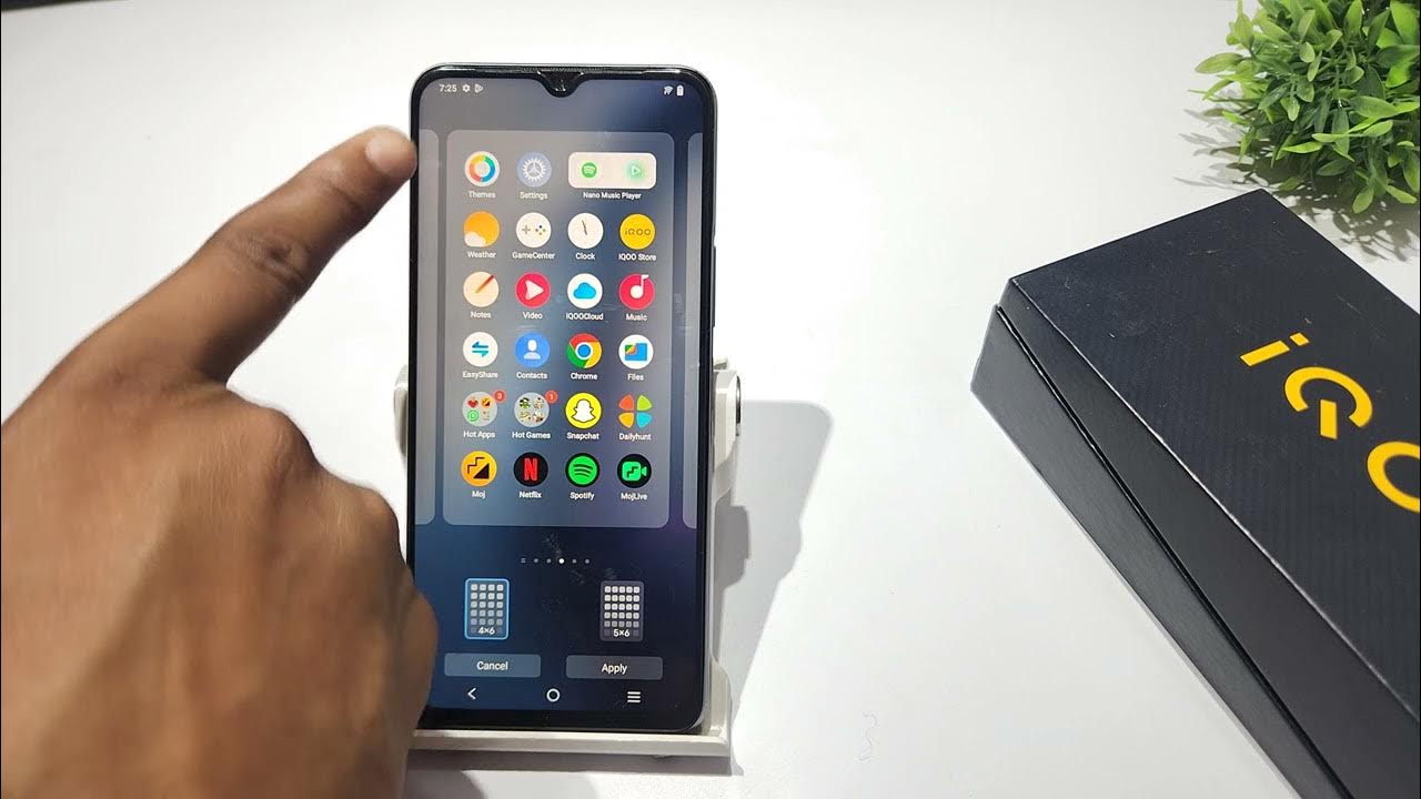 how to home screen layout settings in iqoo z3 | vivo iqoo neo 3 me home screen layout kaise ...