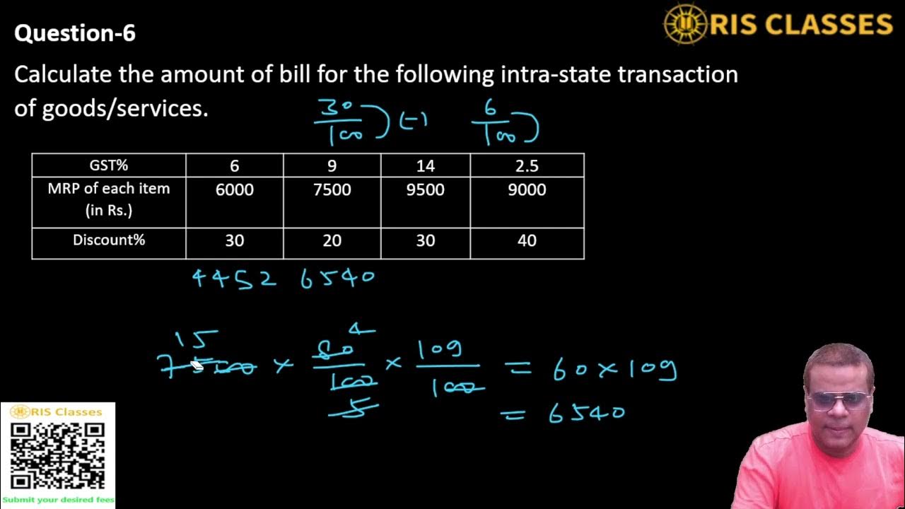 GST based Percentage Practice Question-6 and its Solution - YouTube