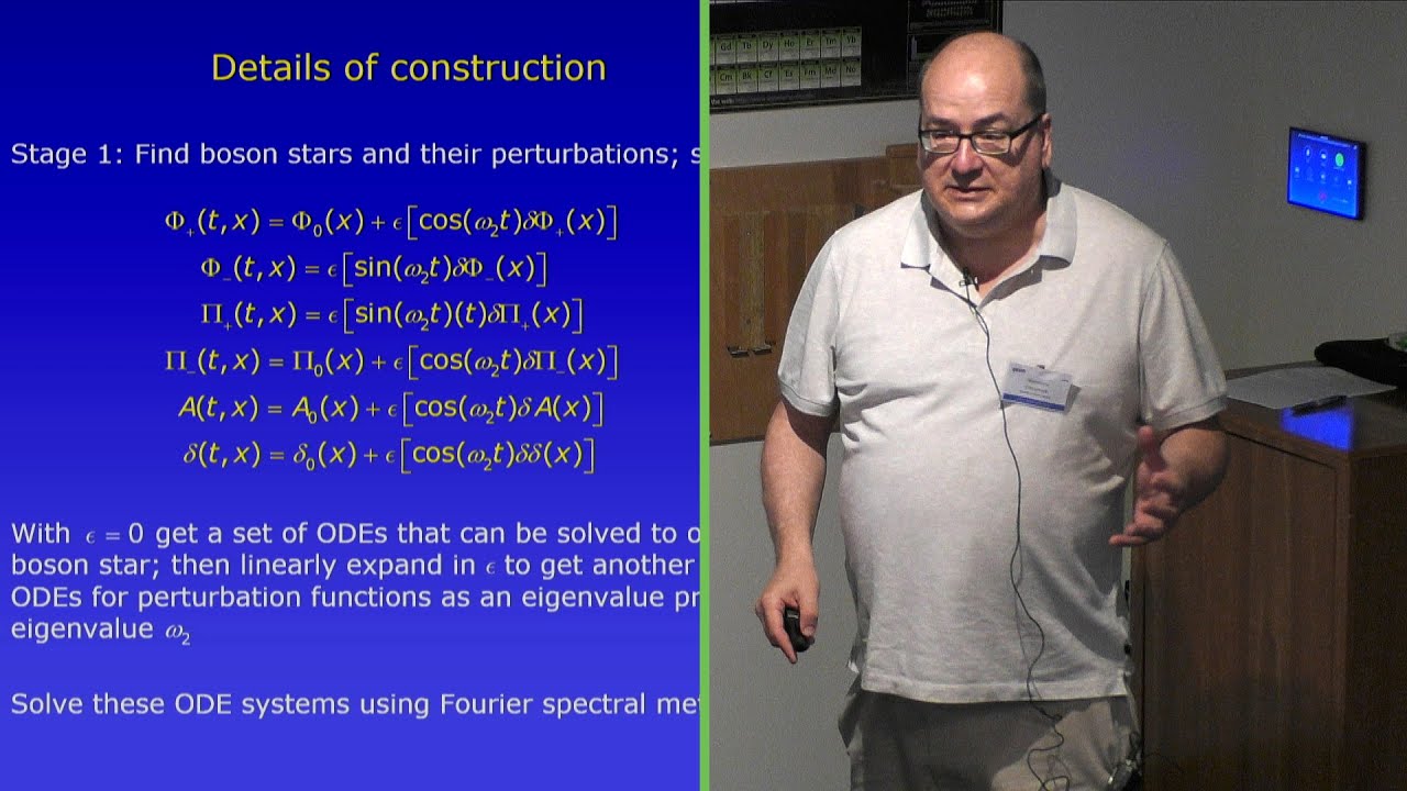 Matthew Choptuik - Multi-oscillating Boson Stars - IPAM at UCLA - YouTube