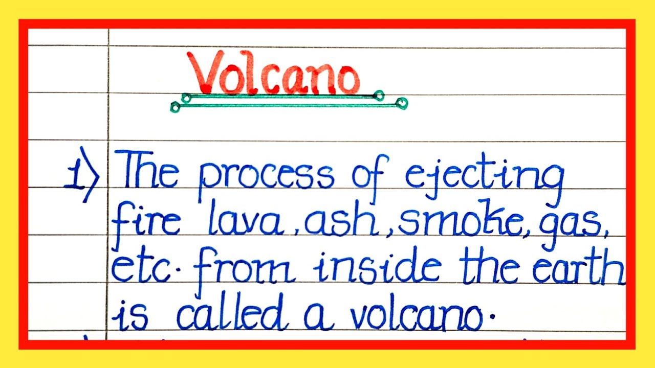Volcano Essay in English | 10 lines on Volcano in english | essay on ...