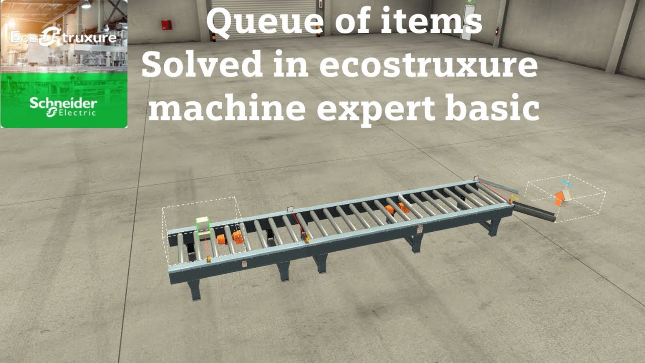 Factory IO Queue of items | Schneider ecostruxure machine expert basic - YouTube