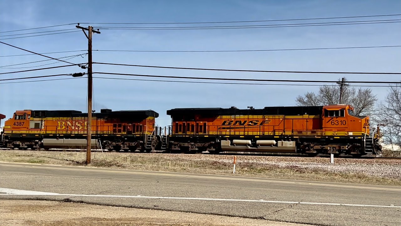 73- Bnsf Intermodal Train 6310 with Canadian pacific locomotive - YouTube