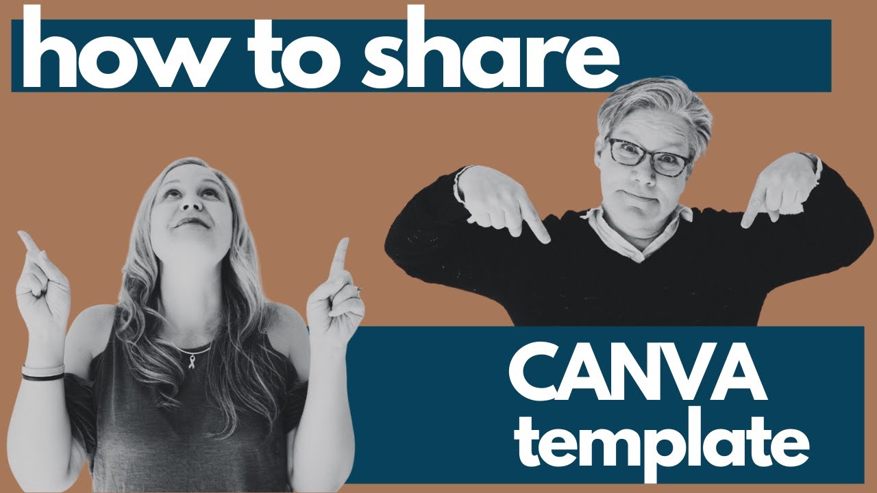 How to make and share your Canva design as a template - YouTube