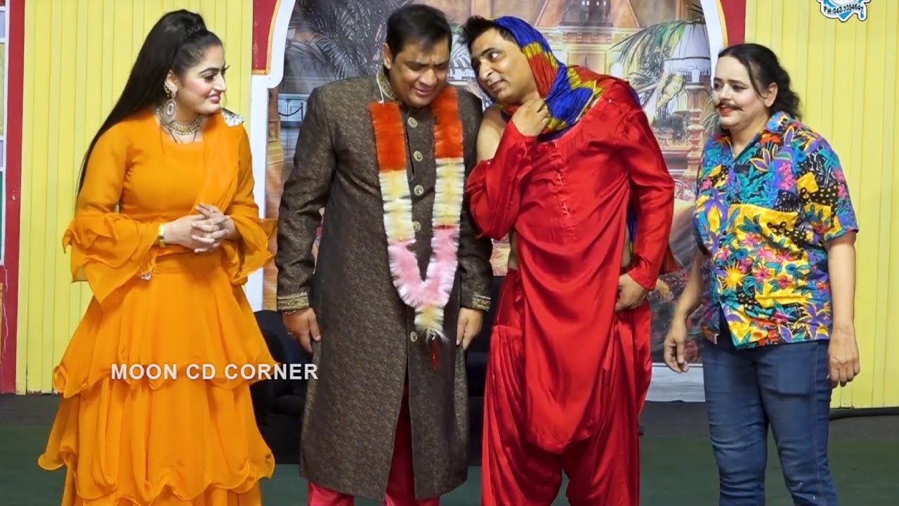 Amjad Rana with Ayan Akhter and Shahid Khan | Comedy Clip | Stage Drama ...