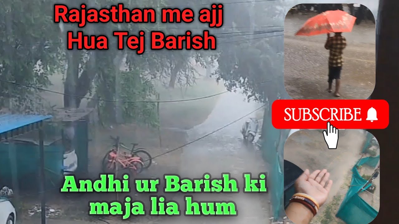 Rajasthan Me hue Bahut Tej Andhi🌪️ ur Barish#Ghar🛖 ka bura hall ...