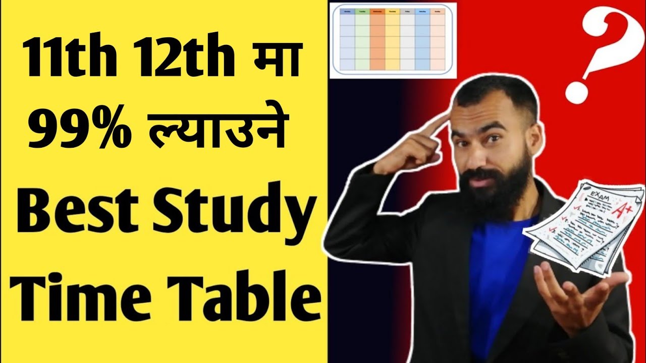 Topper बन्ने Time Table for College Students in Nepali Study Motivation ...