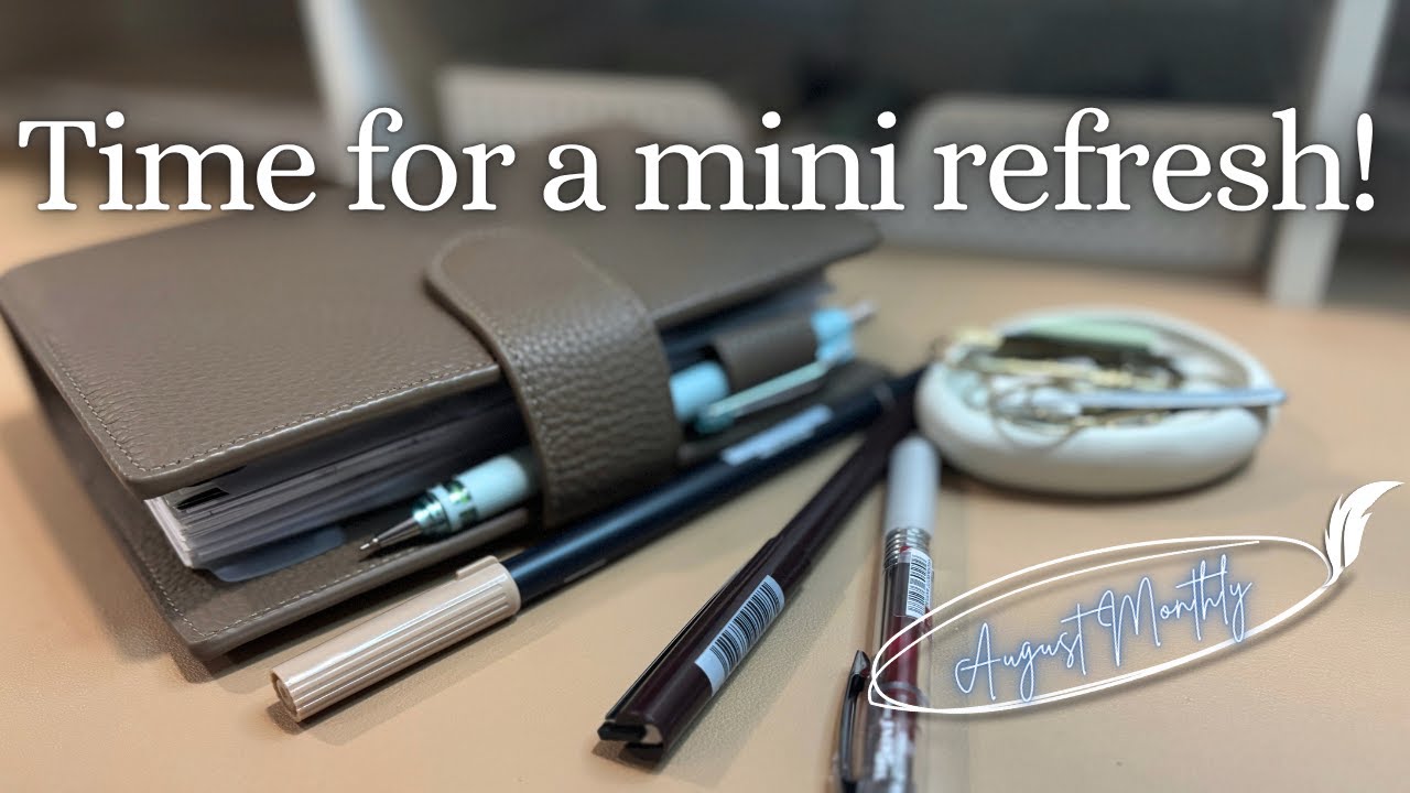 Monthly planner refresh! August planning routine. - YouTube