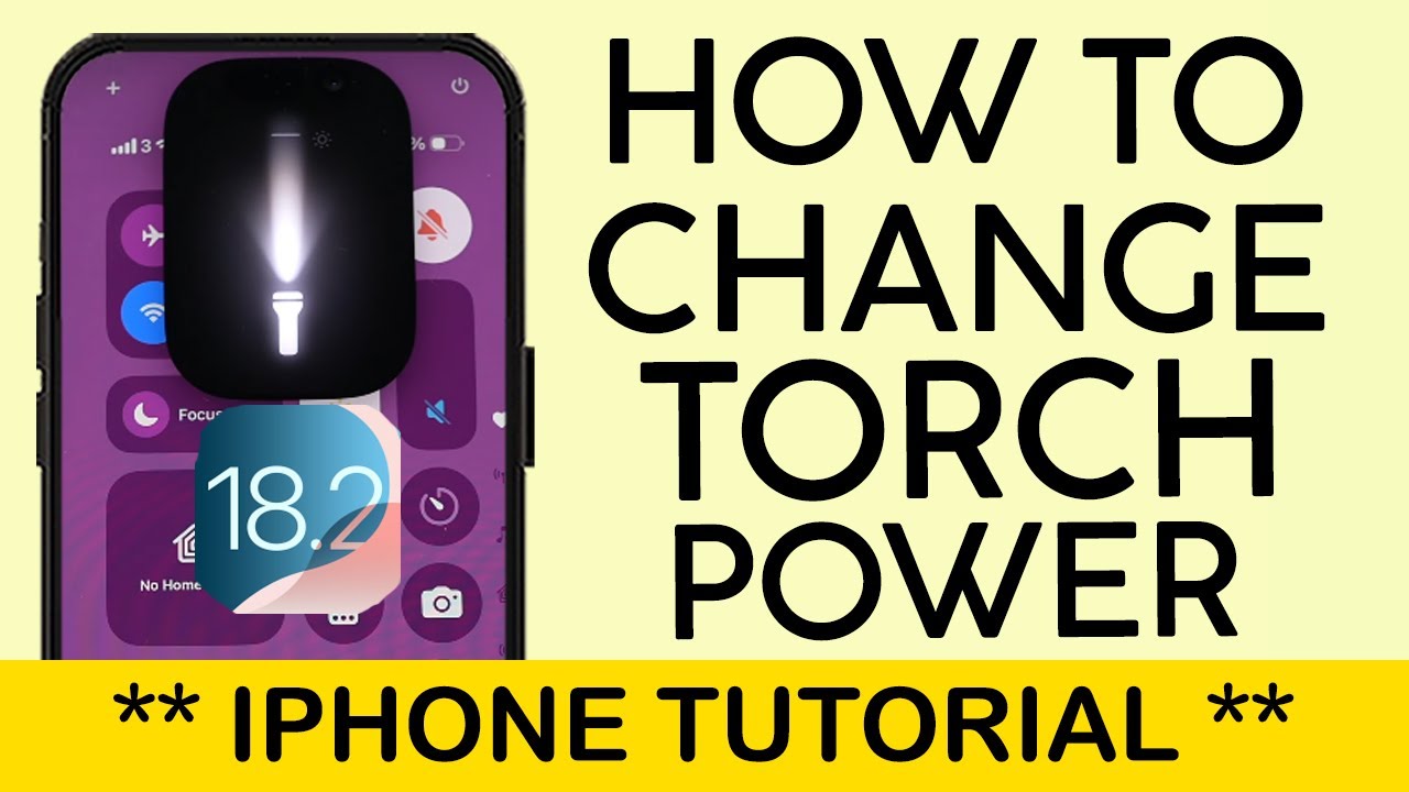 How to Change Torch Intensity and Angle on iPhone iOS 18 Tutorial 2024 ...