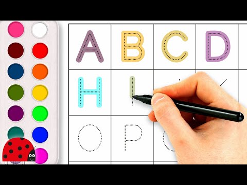 Eğlenceli Alfabe Yazma Pratiği Çocuklar İçin