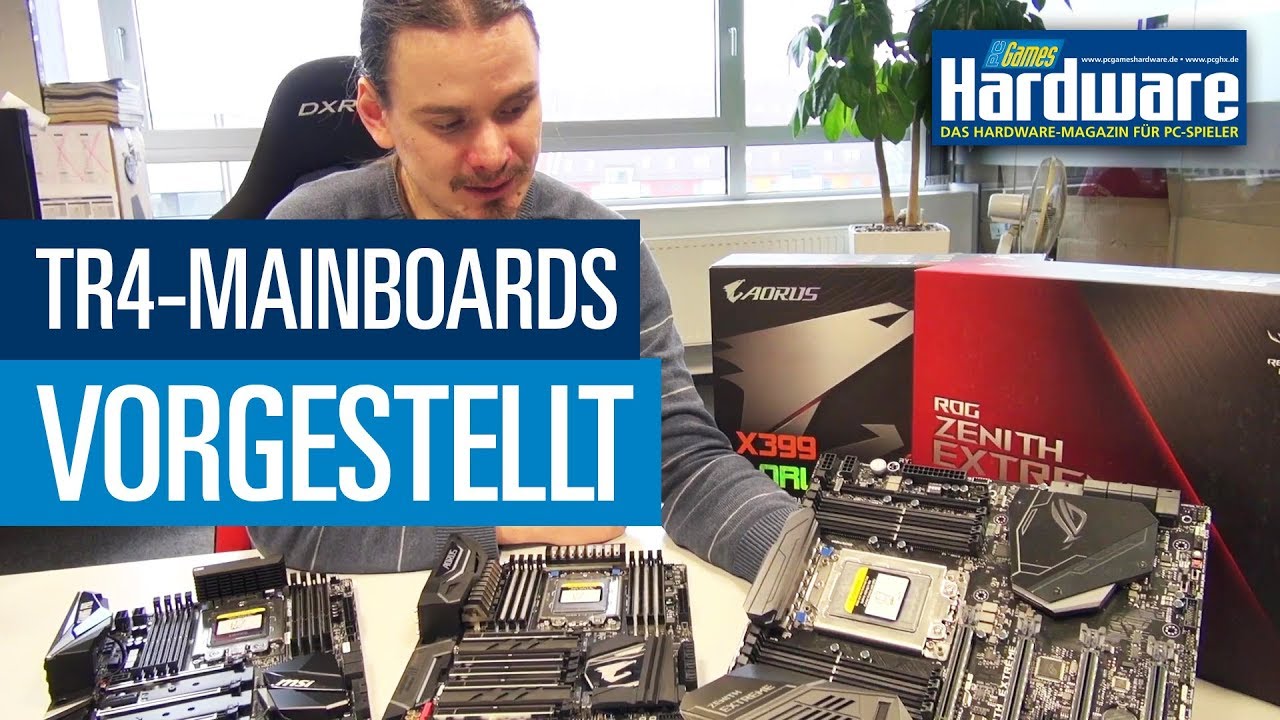 AMD Threadripper - TR4-Mainboards vorgestellt - YouTube