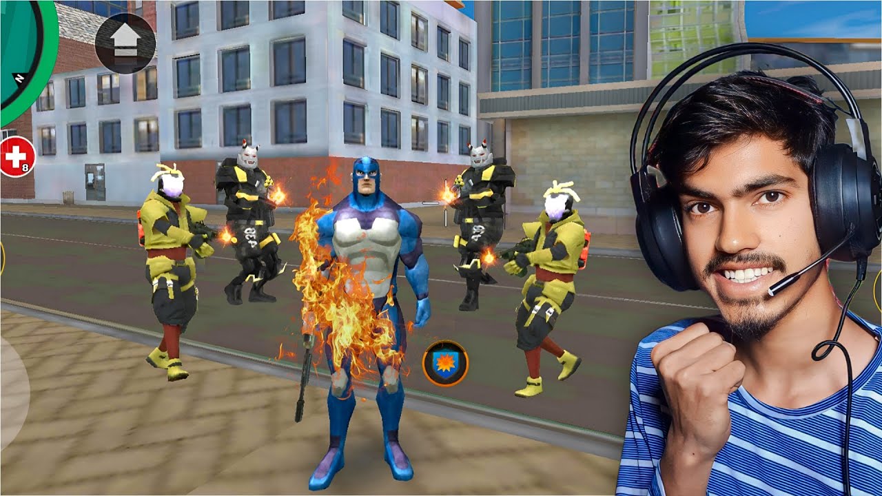 BOSS FIGHT WITH DANGEROUS VILLAIN ARMY | ROPE HERO MAFIA CITY WARS ...