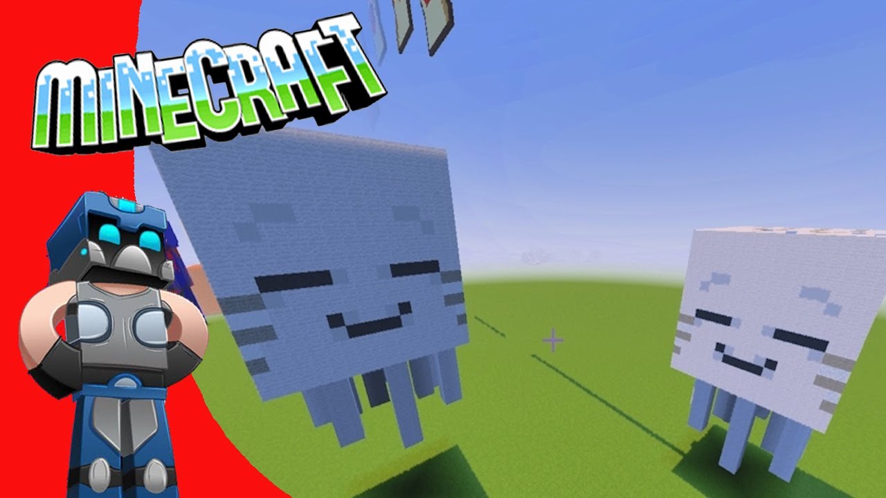 Minecraft: Como hacer baby ghast 3d Tutorial - YouTube