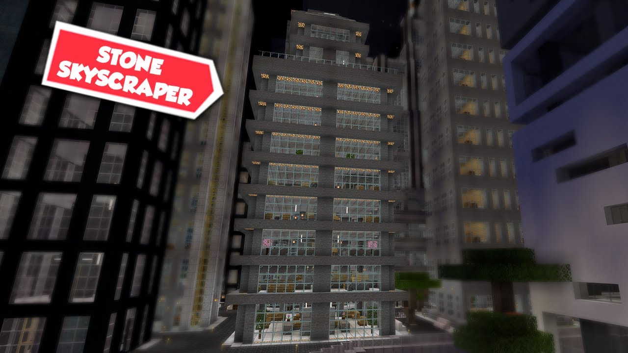 Minecraft SKYSCRAPER Build | Survival Minecraft City - YouTube