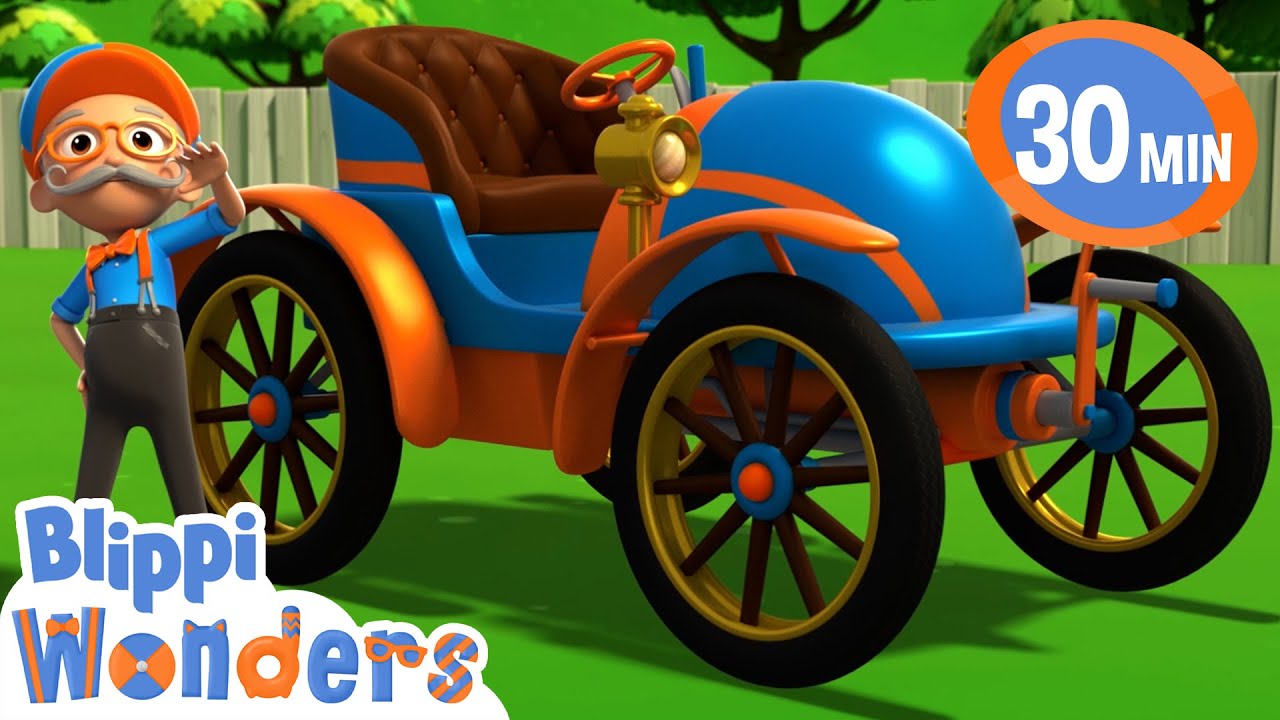 Blippi Wonders - Blippi Time Travels & Learns About Cars + More ...