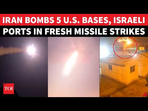‘55 Enemy Targets In…’: US Bases ATTACKED In 5 Gulf Nations, Israeli Ports BURN In Iran’s Eid Blitz