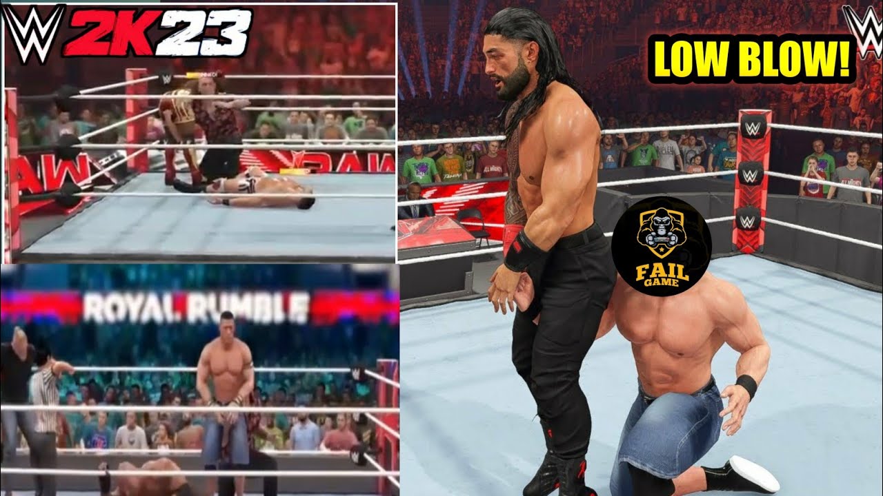WWE 2K23 Fail Game Low Blow competition 😱 - YouTube