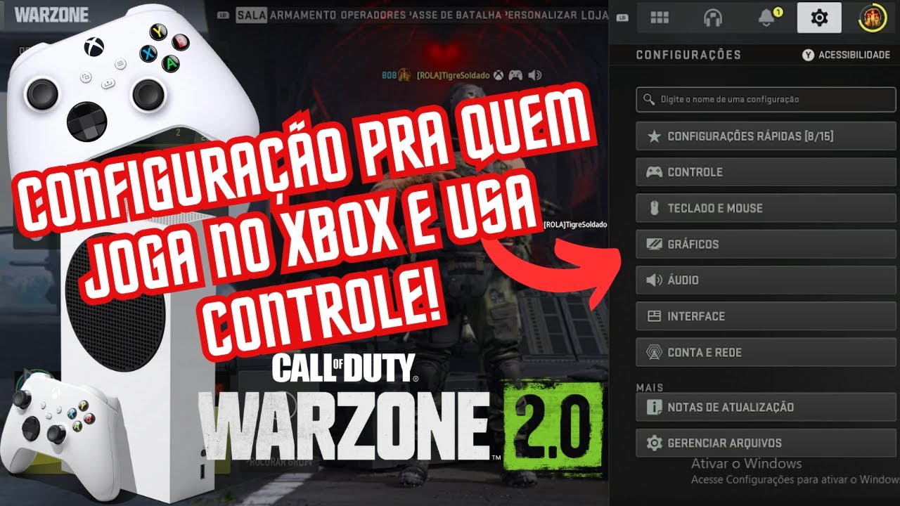 Configuração pra ajudar quem joga Call Of Duty Warzone no Xbox Series S ...