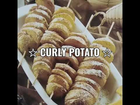 CURLY POTATO RECIPE | Recipe on description - YouTube