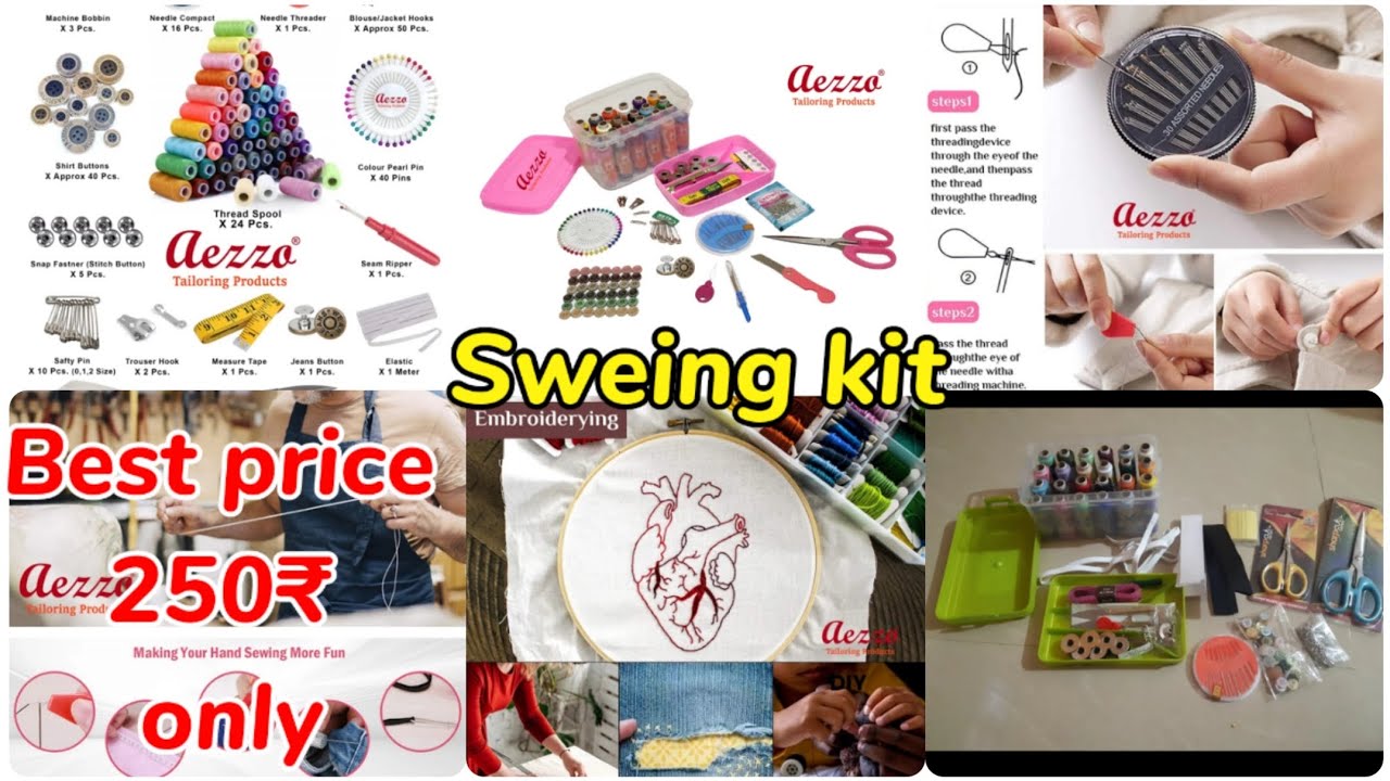 MACAW SWEING THREAD AND TAILORING ACCESORIES STORAGE BOX -15 ITEMS ...