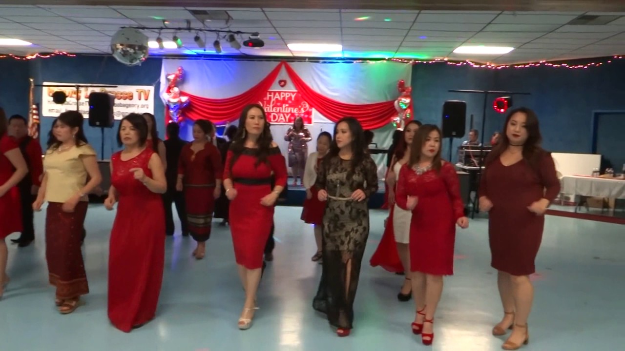 Hmong party Hmong line dance - Valentine Party in La Crosse, Wisconsin ...