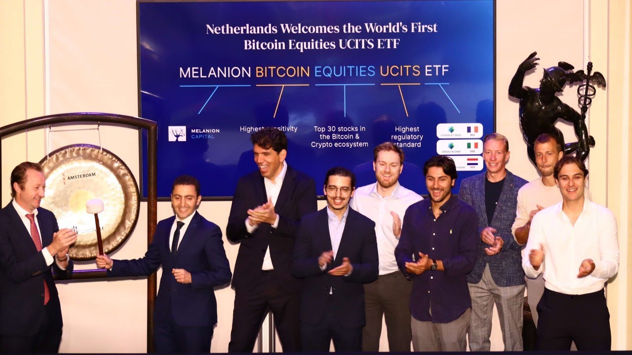 Melanion Capital - Notering Bitcoin Equities UCITS ETF - YouTube