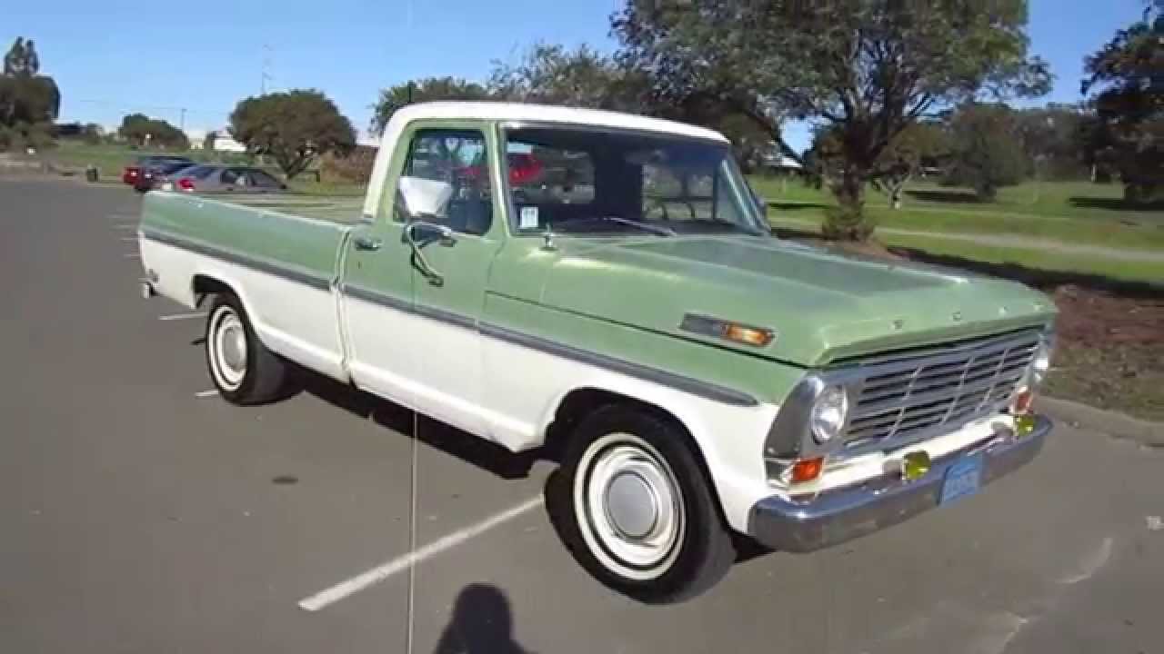 1969 Green Ford F-100 Truck Walkaround - YouTube
