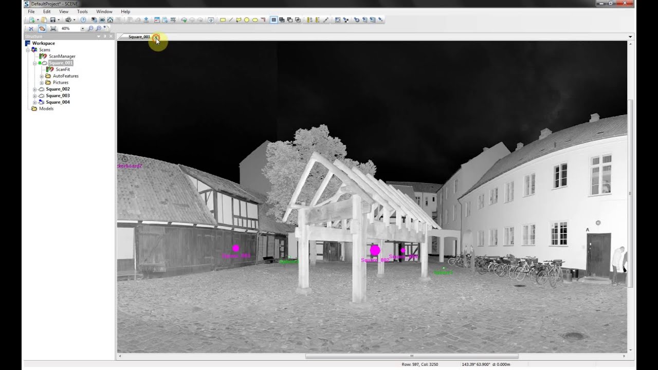 Assembling laser scans in Scene using automated sphere recognition ...