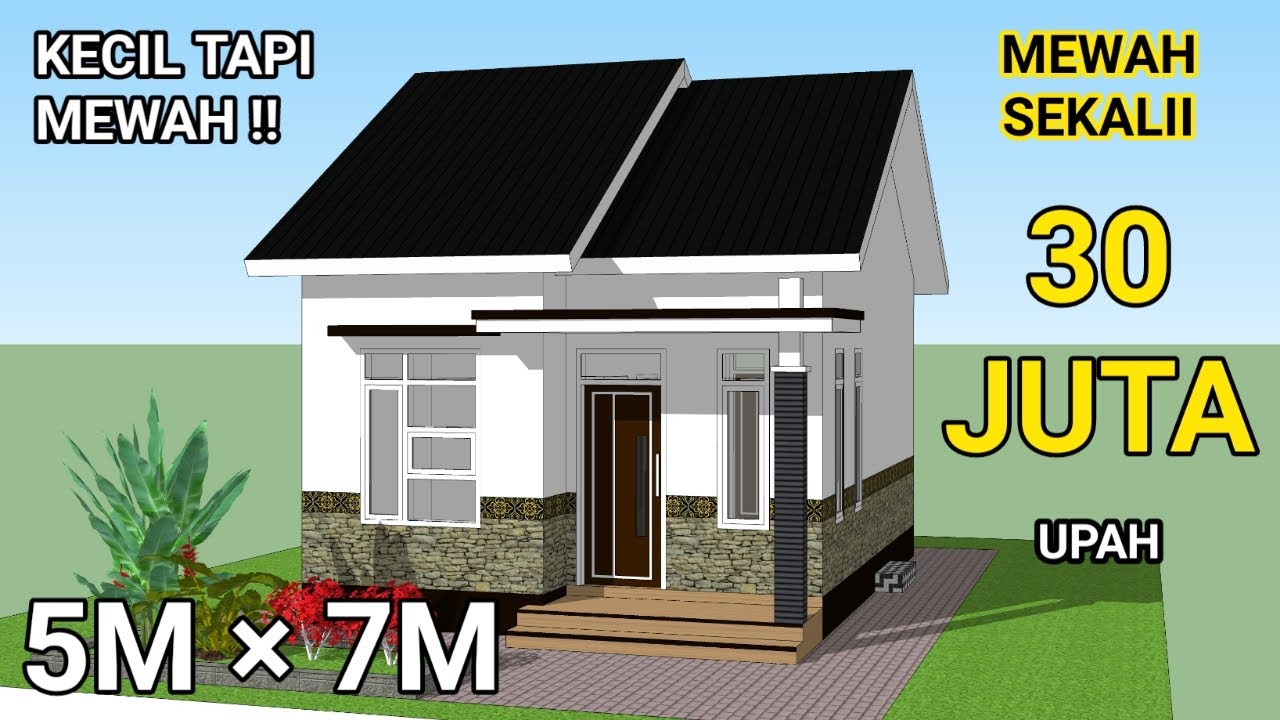 Siapa Sangka Rumah Mungil 5x7 ini Punya 2 Kamar Tidur Plus Dapur yang ...