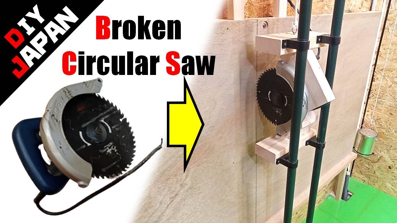 Amazing! A Trick to Transform a Broken Circular Saw into a Panel Saw #2 ...
