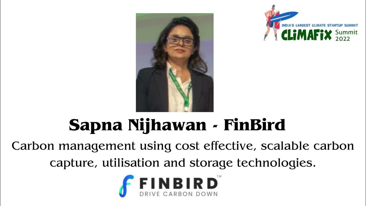 Startup Snapshot - FinBird - GHG Management - CLIMAFIX 2022 - YouTube
