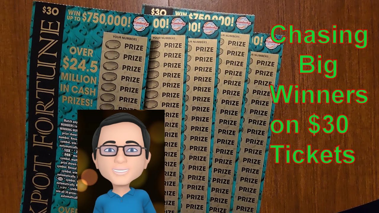 Chasing Big Winners on $30 Jackpot Fortune Lottery Scratch Off Tickets ...