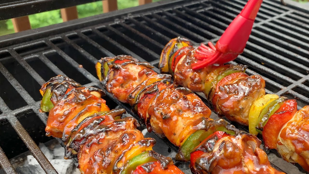 Pinchos Puertorriqueños de Pollo | Chicken Skewers | Brochetas a la ...