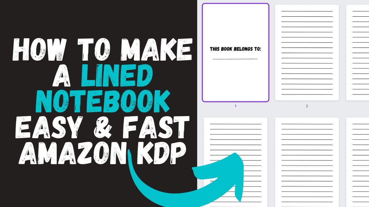 How To Make Lined Journal fast | Amazon KDP | Kindle Direct Publishing ...