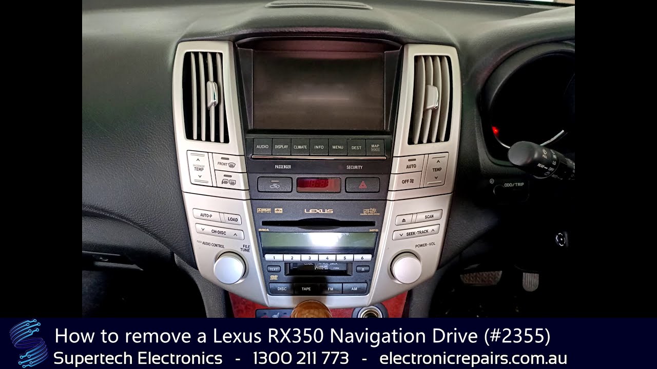 How to remove a Lexus RX350 Navigation Drive (#2355) - YouTube