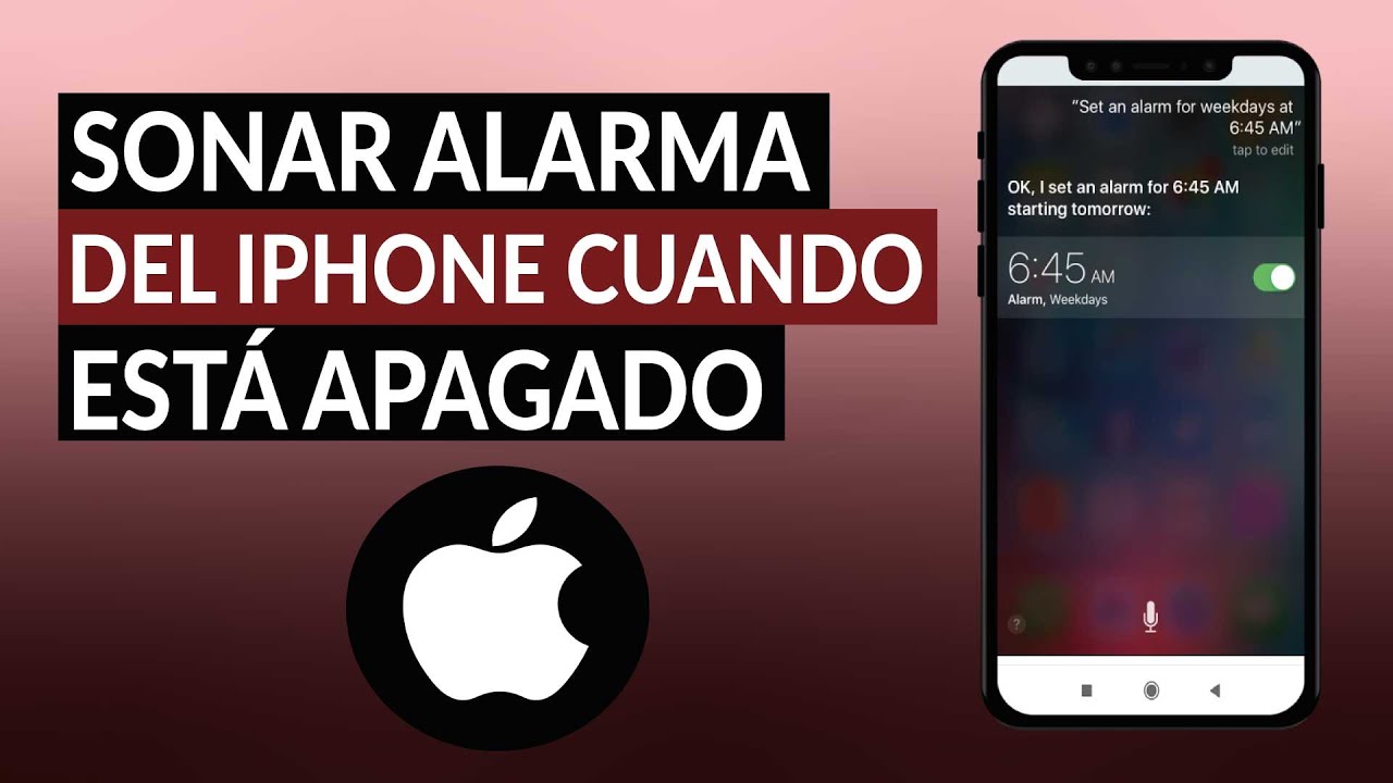 Cómo hacer que suene la alarma del IPHONE cuando está apagado - YouTube