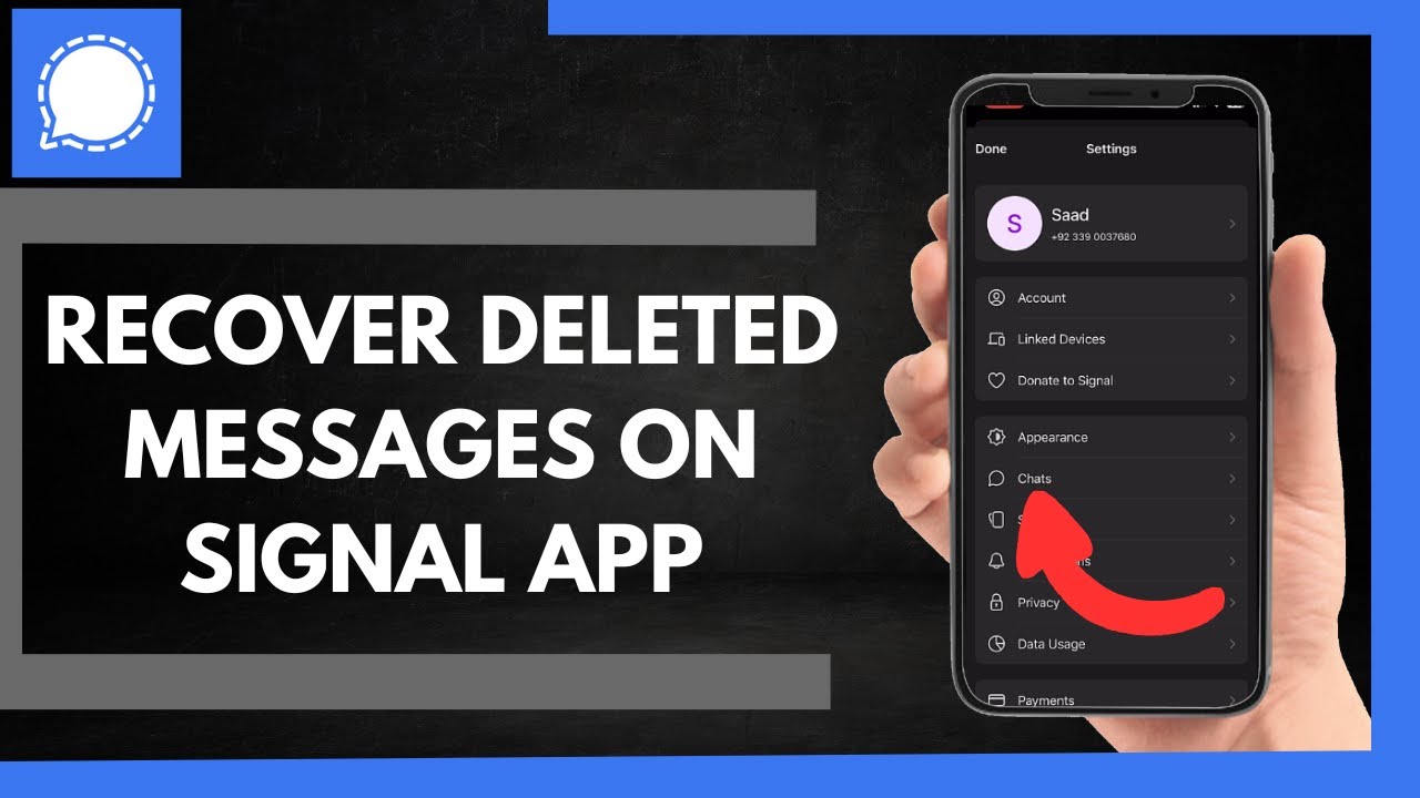 How To Recover Deleted Messages On Signal App - YouTube