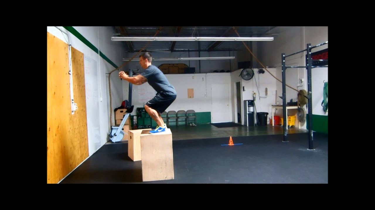 box jump plus squat - YouTube