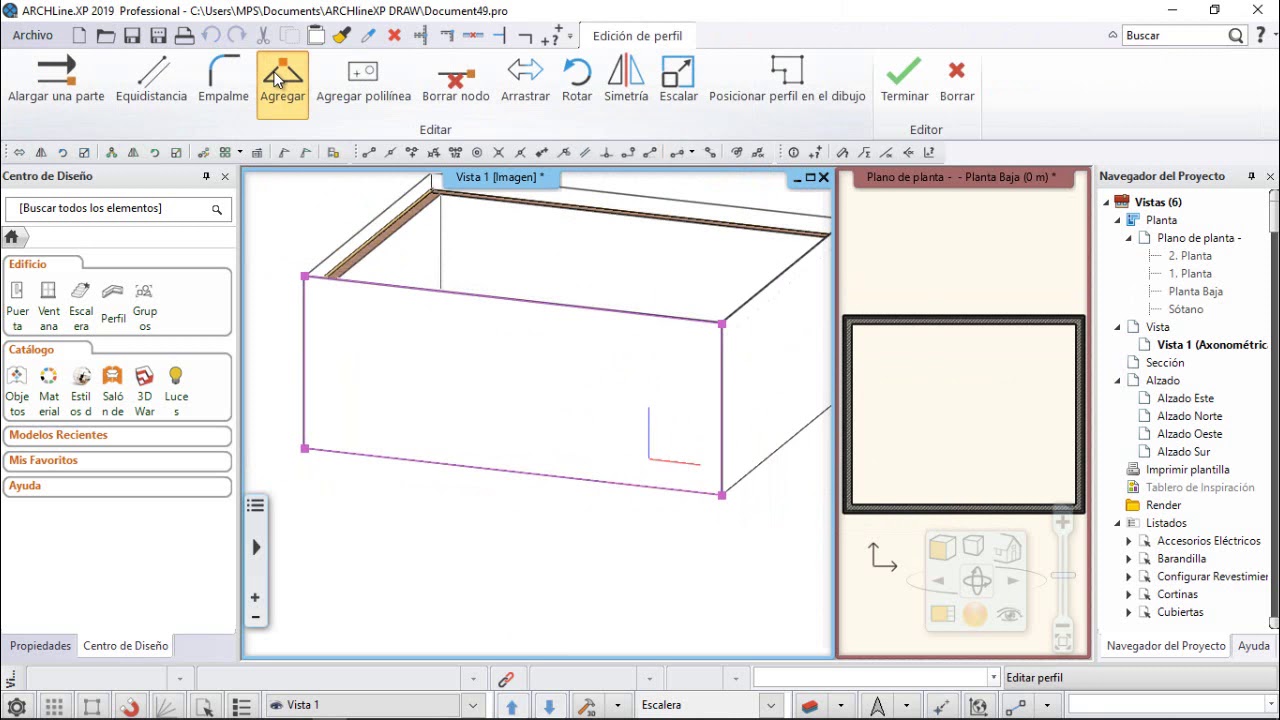 ARCHLine Pequeños Consejos Crear corte diagonal en muro - YouTube