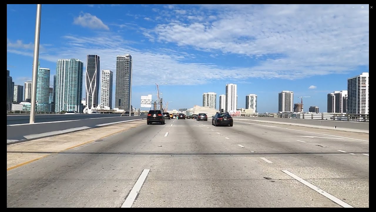 FL Route A1A The MacArthur Causeway - YouTube