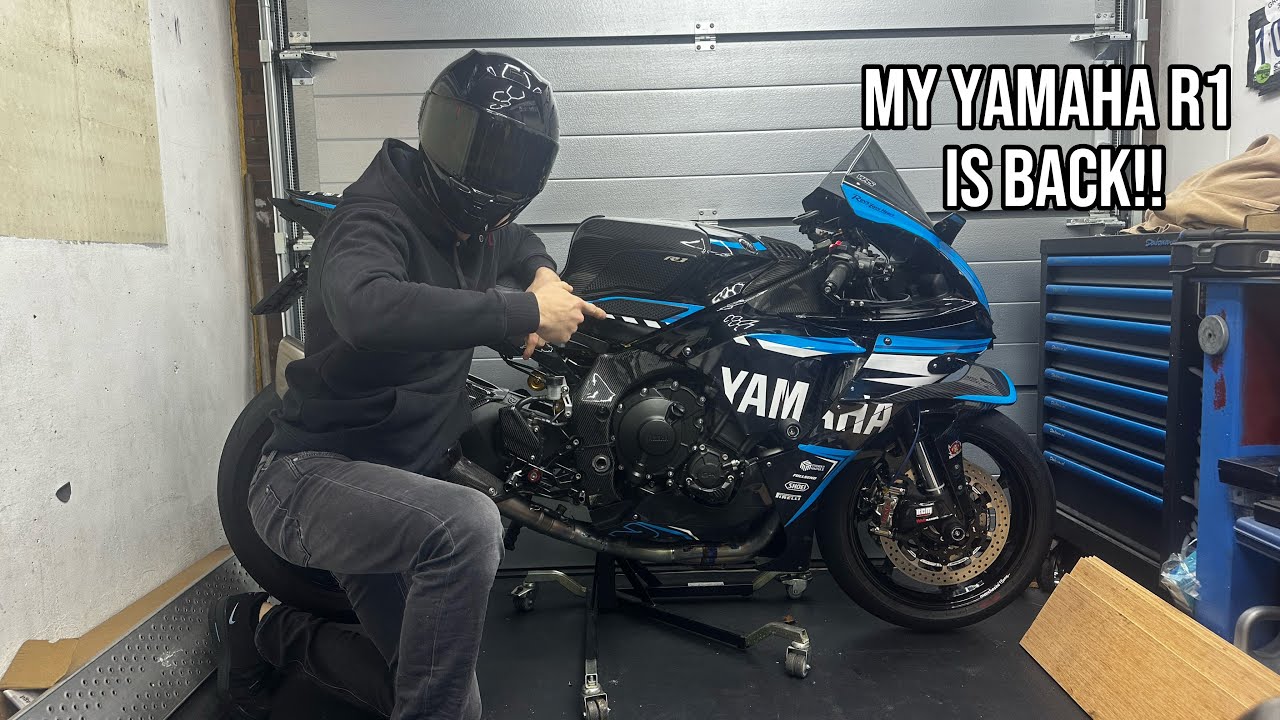REBUILDING MY CRASHED YAMAHA R1 3/3 - YouTube