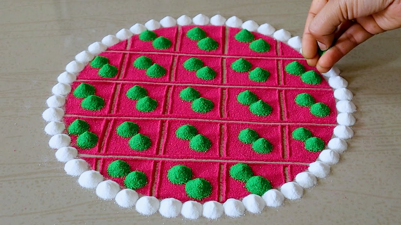 Easy And Unique Rangoli Designs For Festivals | Special Rangoli Designs ...