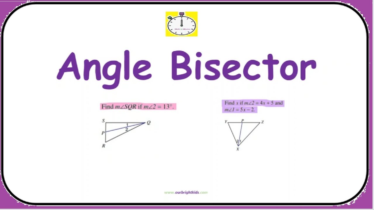Angle Bisector |#math #maths #angles #bisector - YouTube