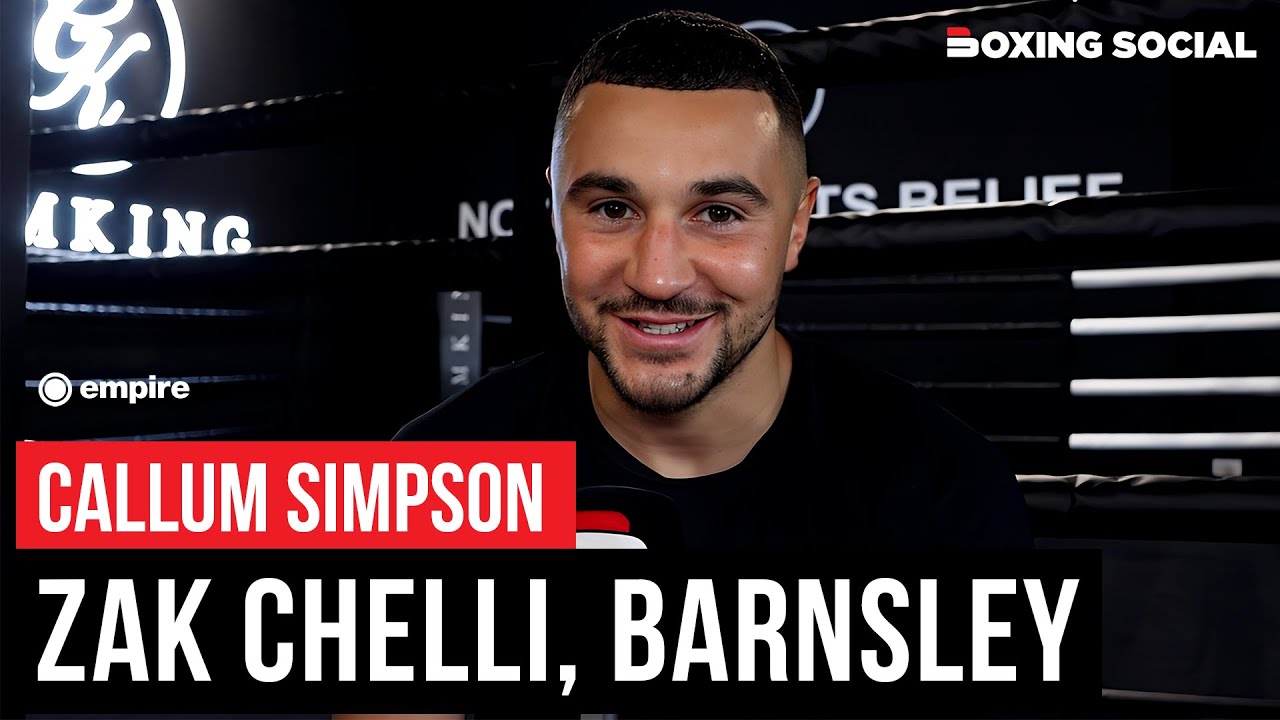 Callum Simpson FIRES MESSAGE To Zak Chelli After Fight Announcement ...