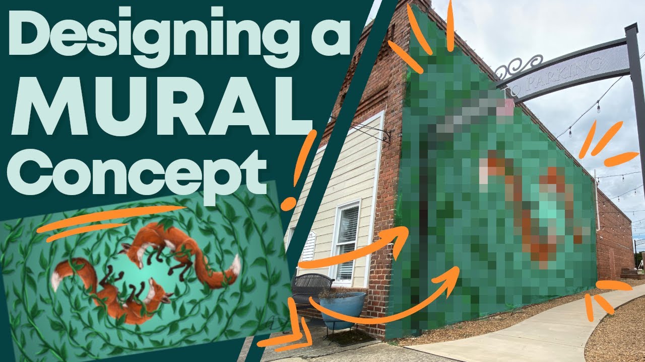 Drawing a Mural Concept | Digital Painting - YouTube