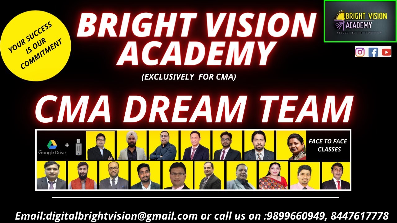THE CMA DREAM TEAM || BRIGHT VISION ACADEMY - YouTube